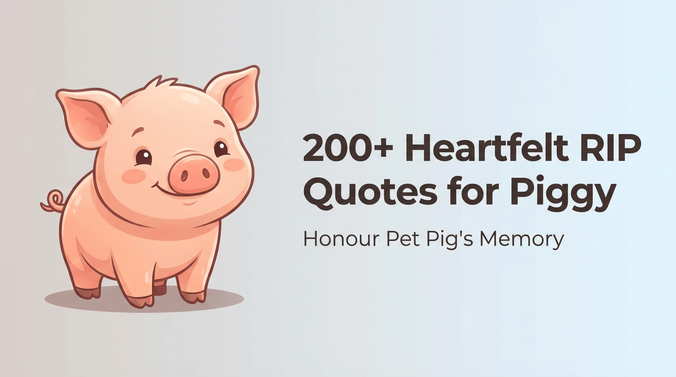 200+ Heartfelt RIP Quotes For Piggy – Honour Pet Pig's Memory