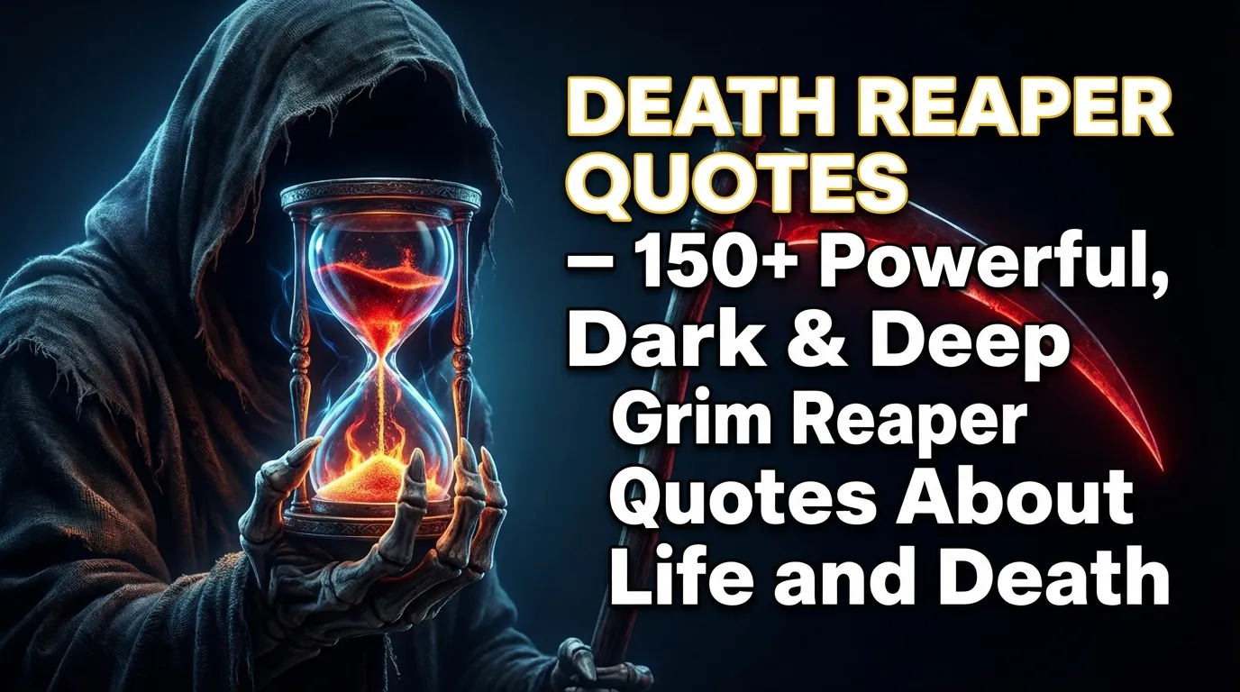 Death Reaper Quotes – 150+ Powerful, Dark & Deep Grim Reaper Quotes ...