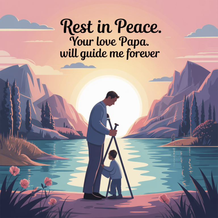 RIP Message For Father – 300+ Emotional & Peaceful Tribute Messages